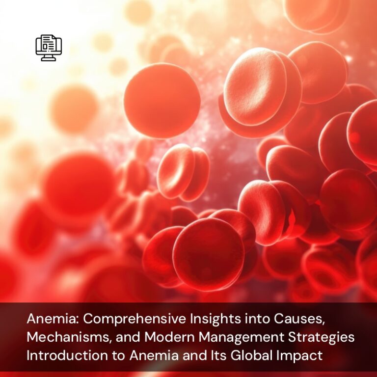 Anemia: Comprehensive Insights into Causes, Mechanisms, and Modern ...
